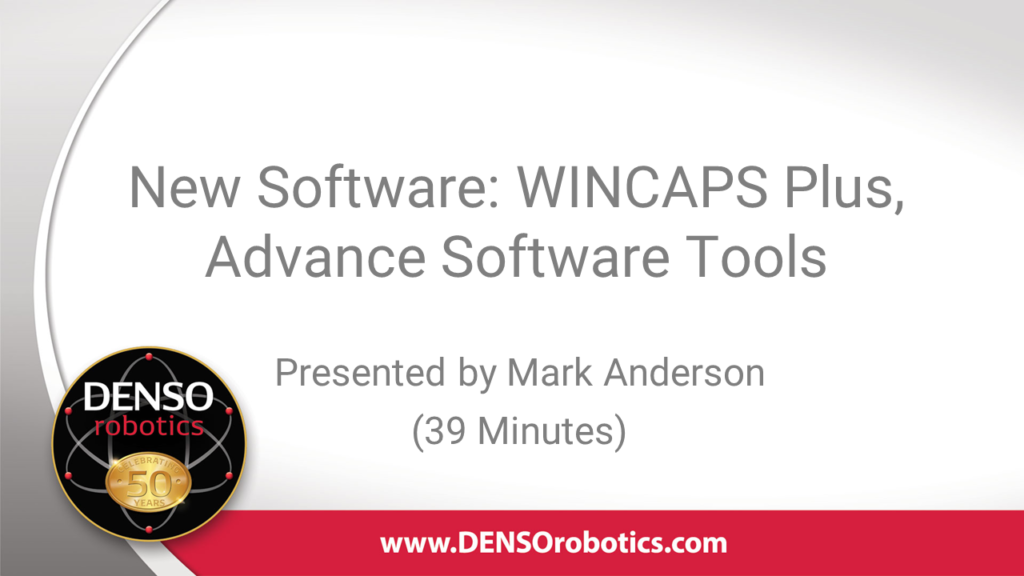 Webinars - DENSO Robotics